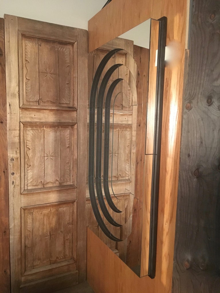 1970s Race Track Mirror at 1stDibs