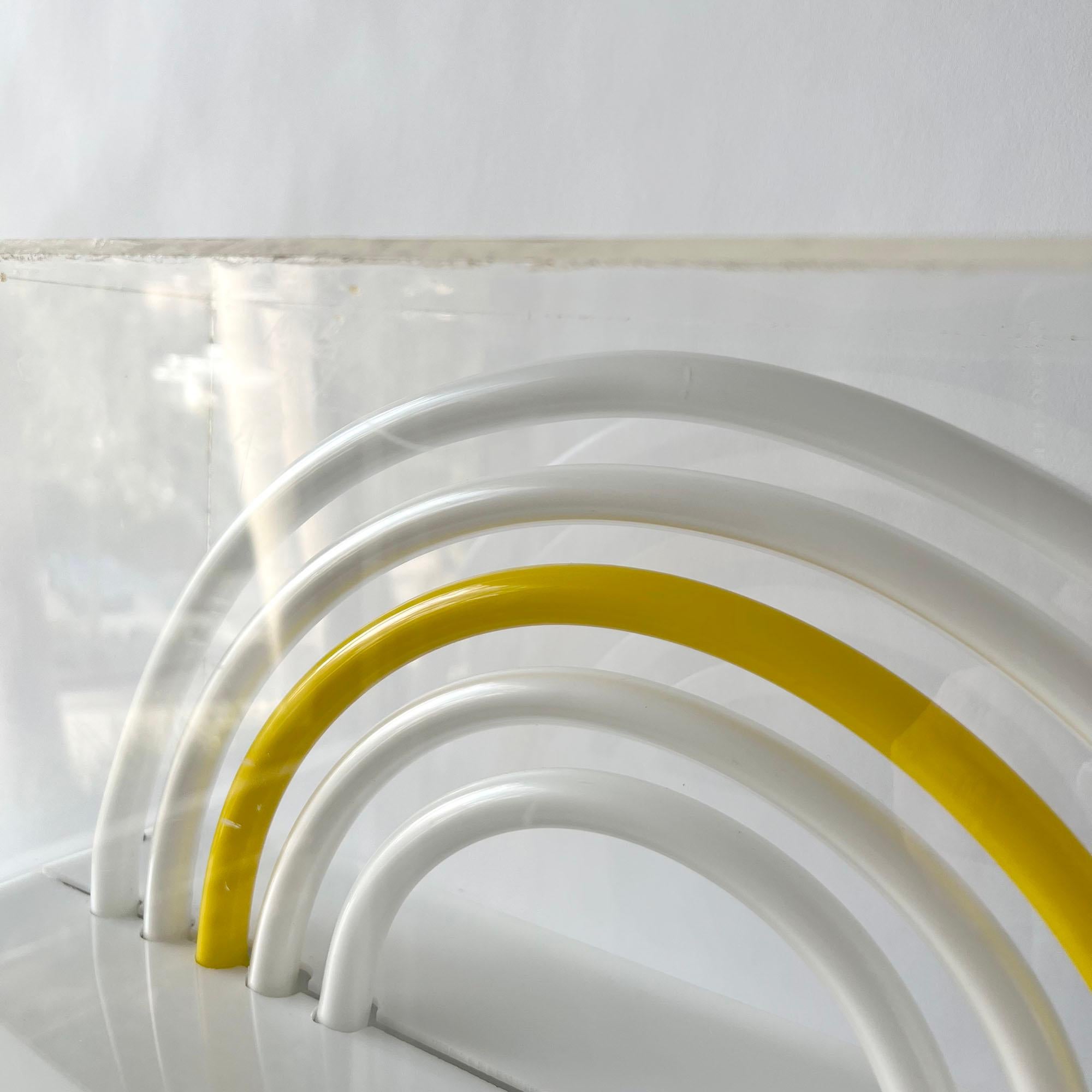 1970s Rainbow Neon Plexiglass Pop Art Sculpture at 1stDibs