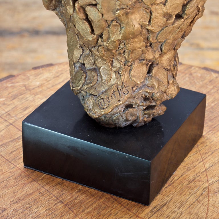 1970s Rare Large Robert Berks Sculpture John F Kennedy Bust Mid-Century ...