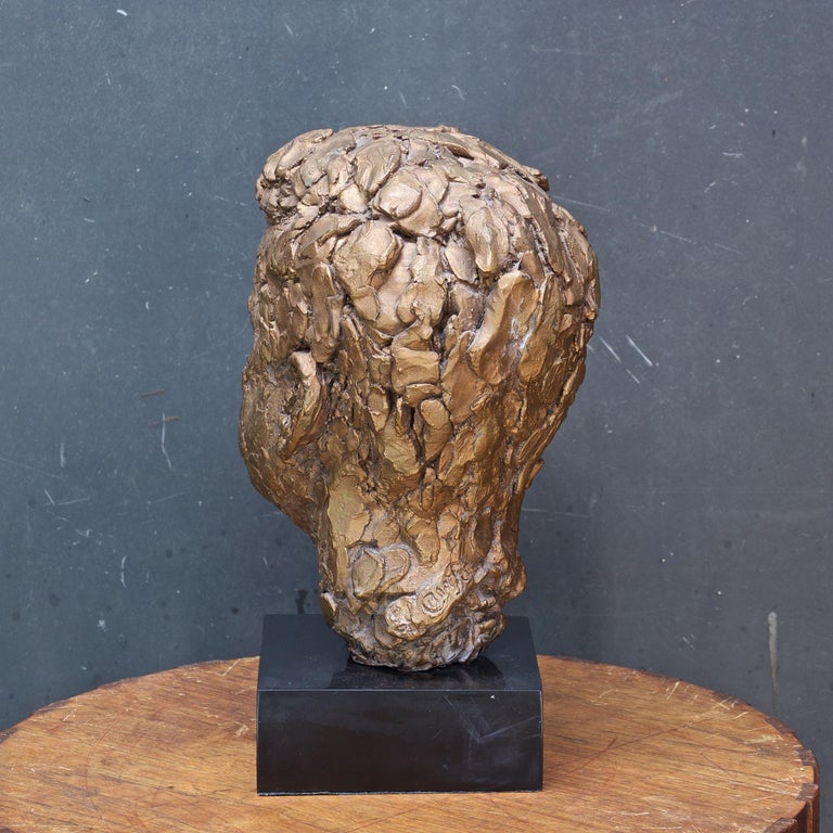 1970s Rare Large Robert Berks Sculpture John F Kennedy Bust Mid-Century ...