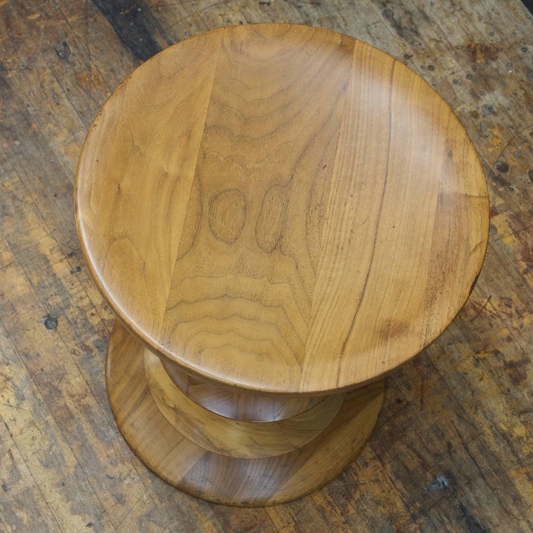 1970s Ray Eames Time Life Walnut Apple Core Stool Table Chess Plant ...