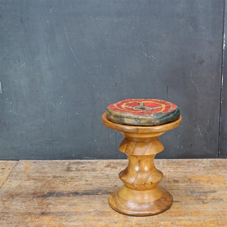 1970s Ray Eames Time Life Walnut Apple Core Stool Table Chess Plant ...