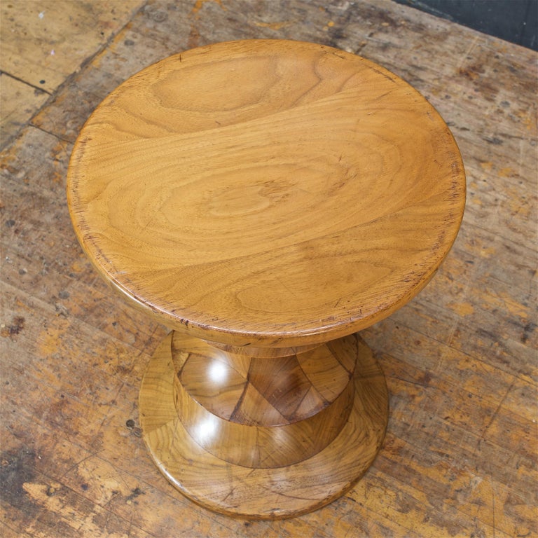 1970s Ray Eames Time Life Walnut Apple Core Stool Table Chess Plant ...