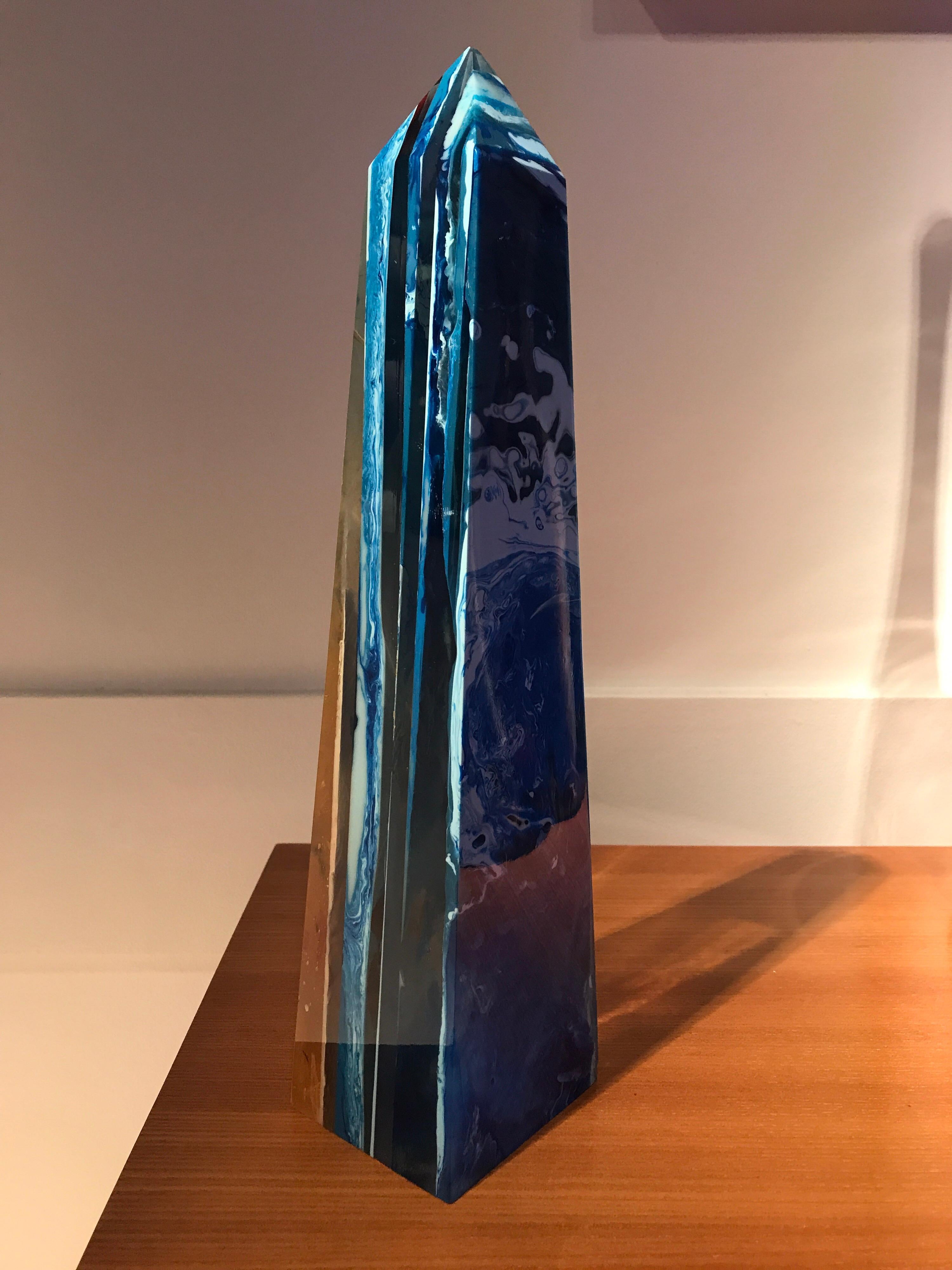 1970s Resin Obelisk by Pierre Giraudon at 1stDibs