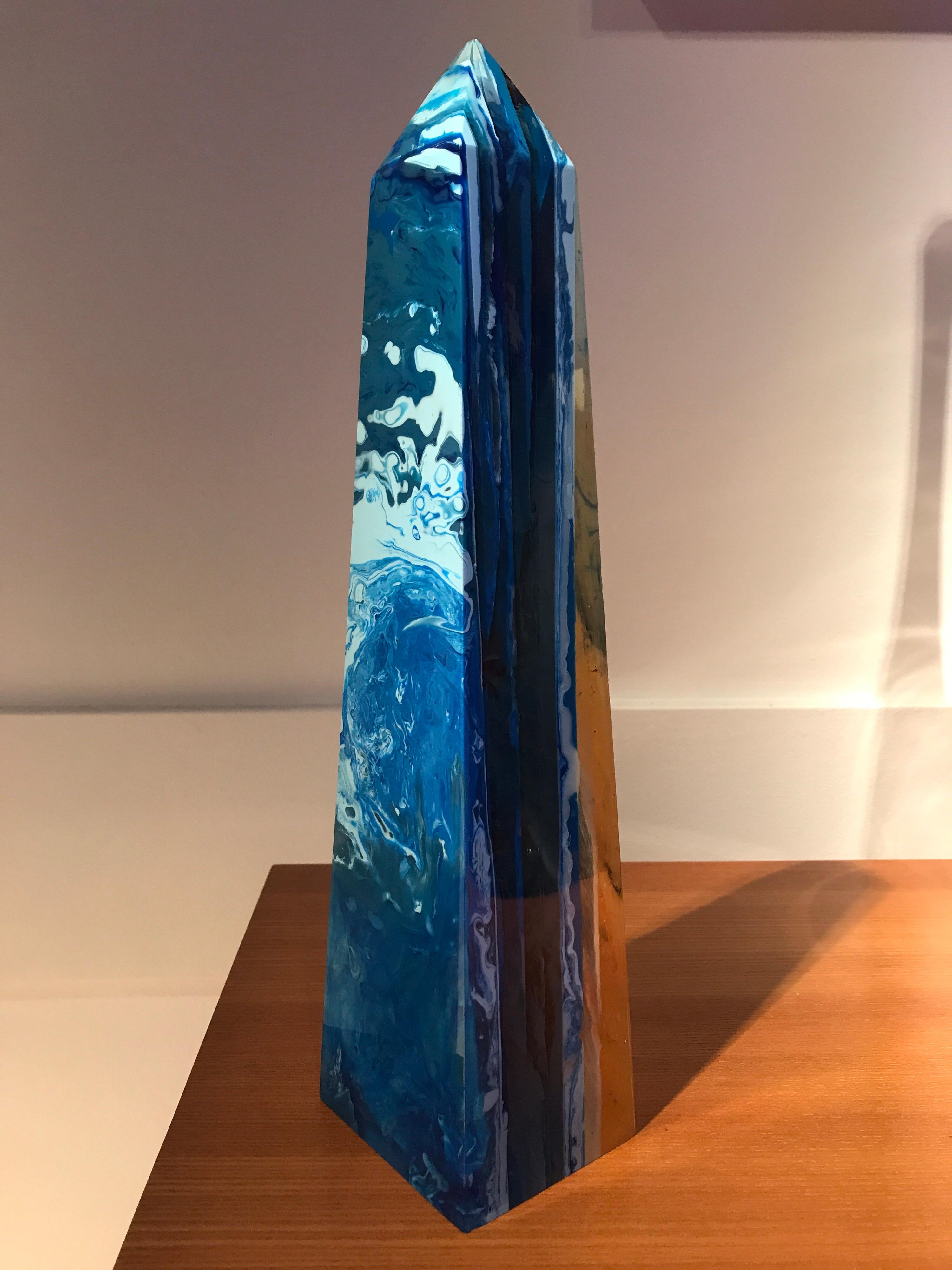 1970s Resin Obelisk by Pierre Giraudon at 1stDibs