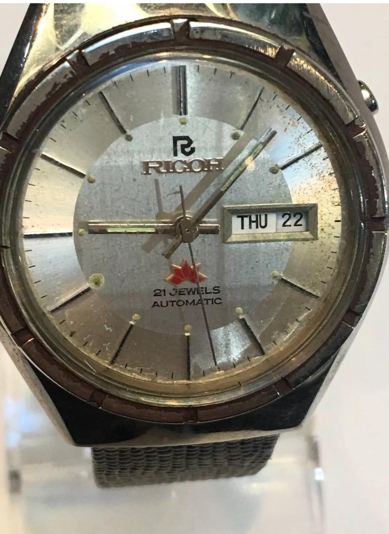 1970s Ricoh Vintage Automatic Wristwatch For Sale at 1stDibs | ricoh ...