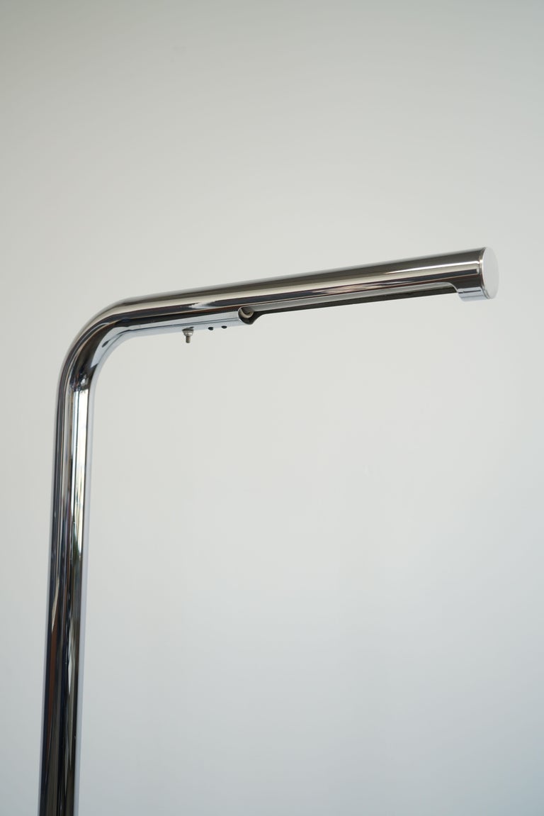 1970's, Robert Sonneman Chrome Tube Floor Lamp Reading Light For Sale ...