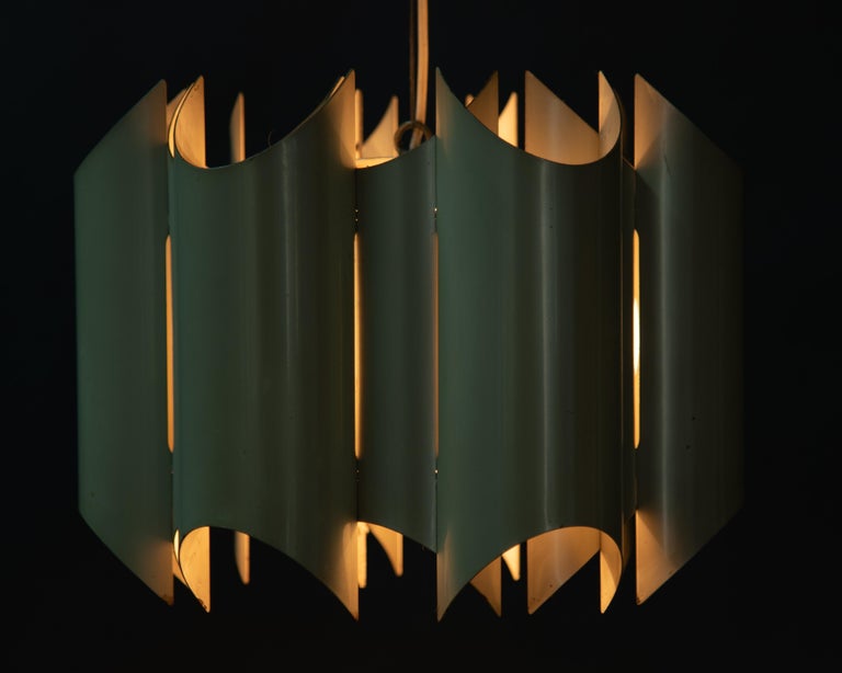 Modern Sonneman Pendant Colored Metal Chandelier For Sale at 1stDibs