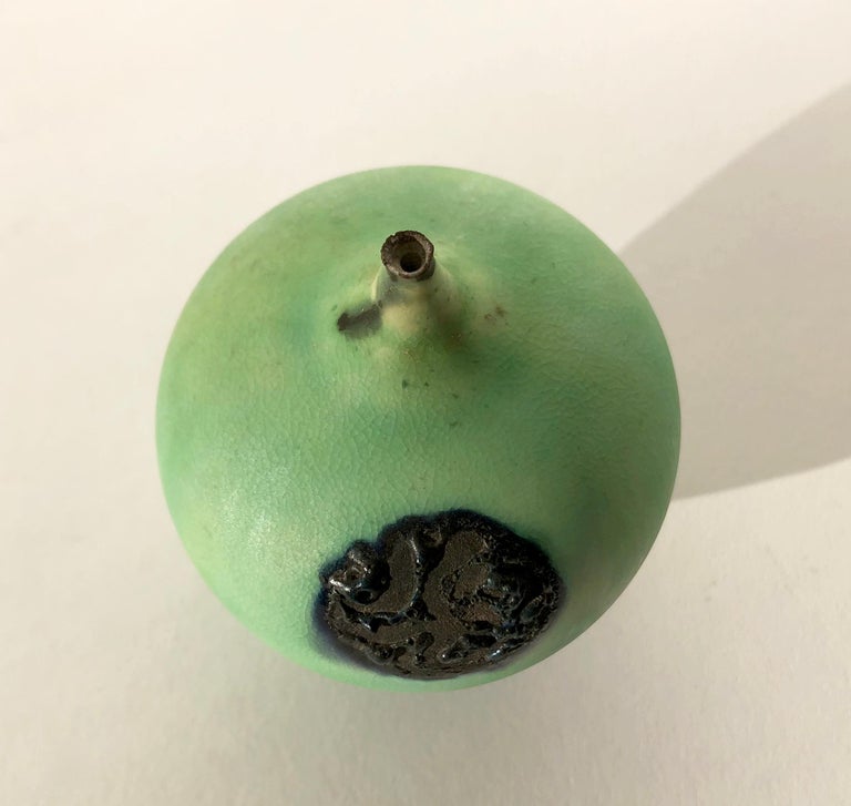 1970s Rose Cabat Porcelain Arizona Modernist Lime Green Feelie Weed ...