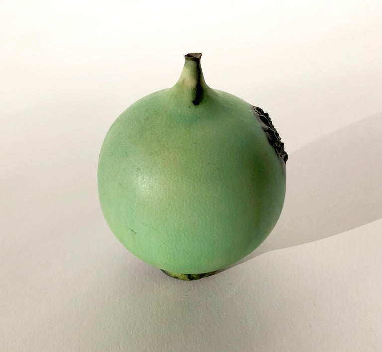 1970s Rose Cabat Porcelain Arizona Modernist Lime Green Feelie Weed ...