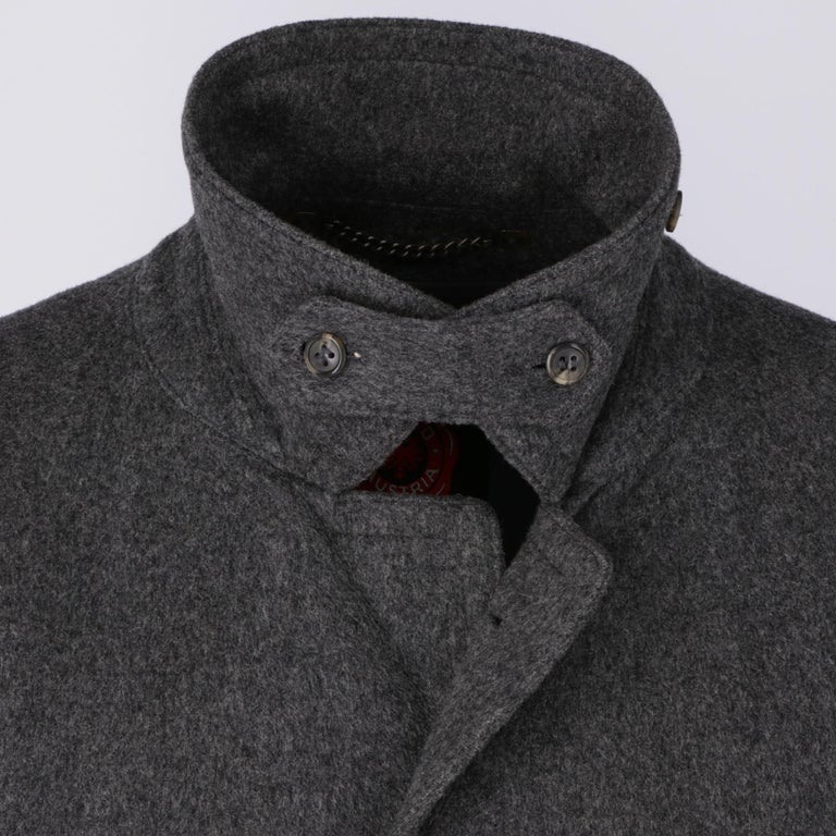 1970s Salko Loden Grey Wool Coat at 1stDibs | salko furniture dressing