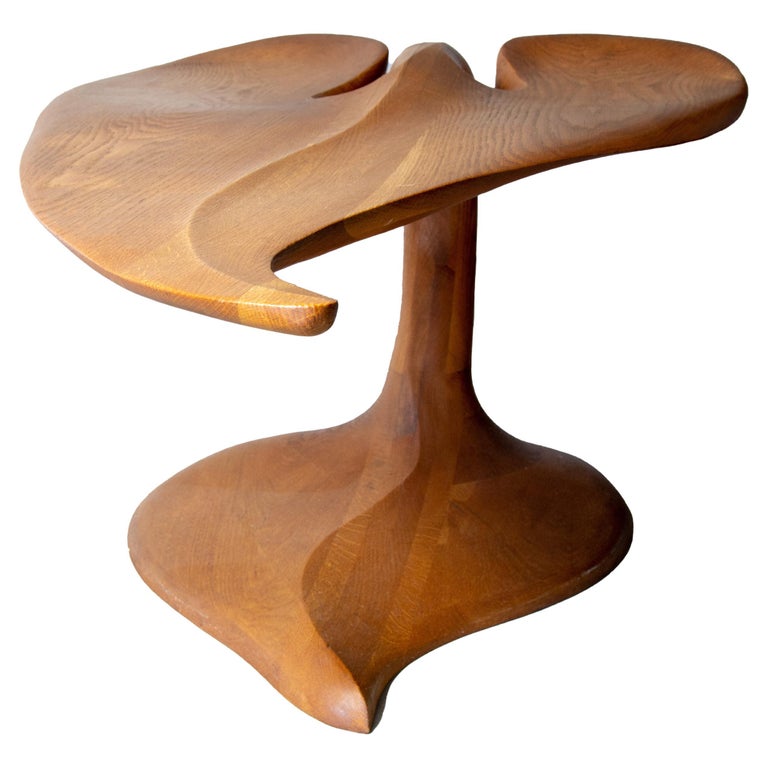 1970s Sam Forrest Leaf Table after Wendell Castle at 1stDibs