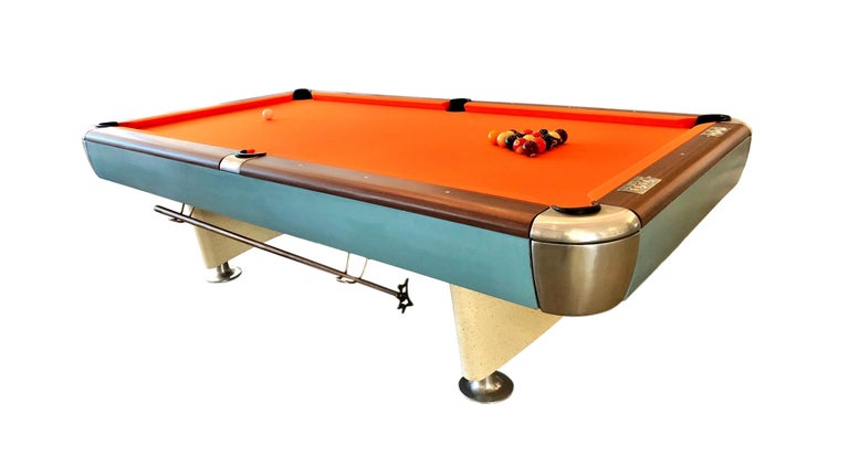 1970s Fiberglass and Wood Pool Table at 1stDibs