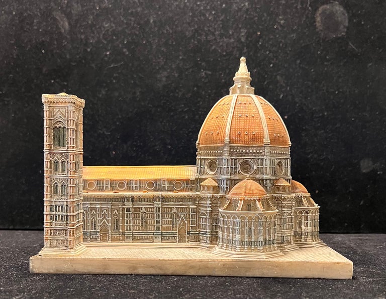 1970's Scale Model of "Il Duomo De Firenze" in Resin Italian Church For ...