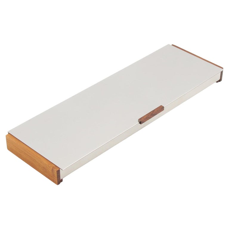 Scandinavian Aluminium and Teak Wood Box by Dansk Form, 1970s For Sale ...