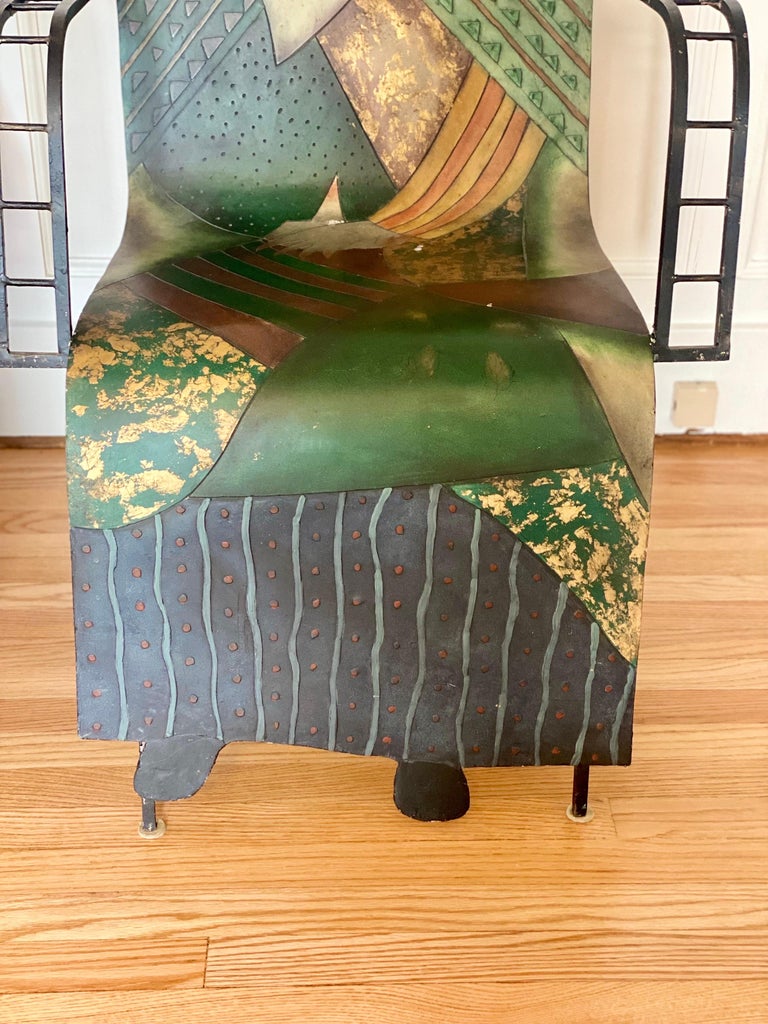 1970s Sculptural Picasso Style Bentwood and Steel Armchairs – a Pair ...