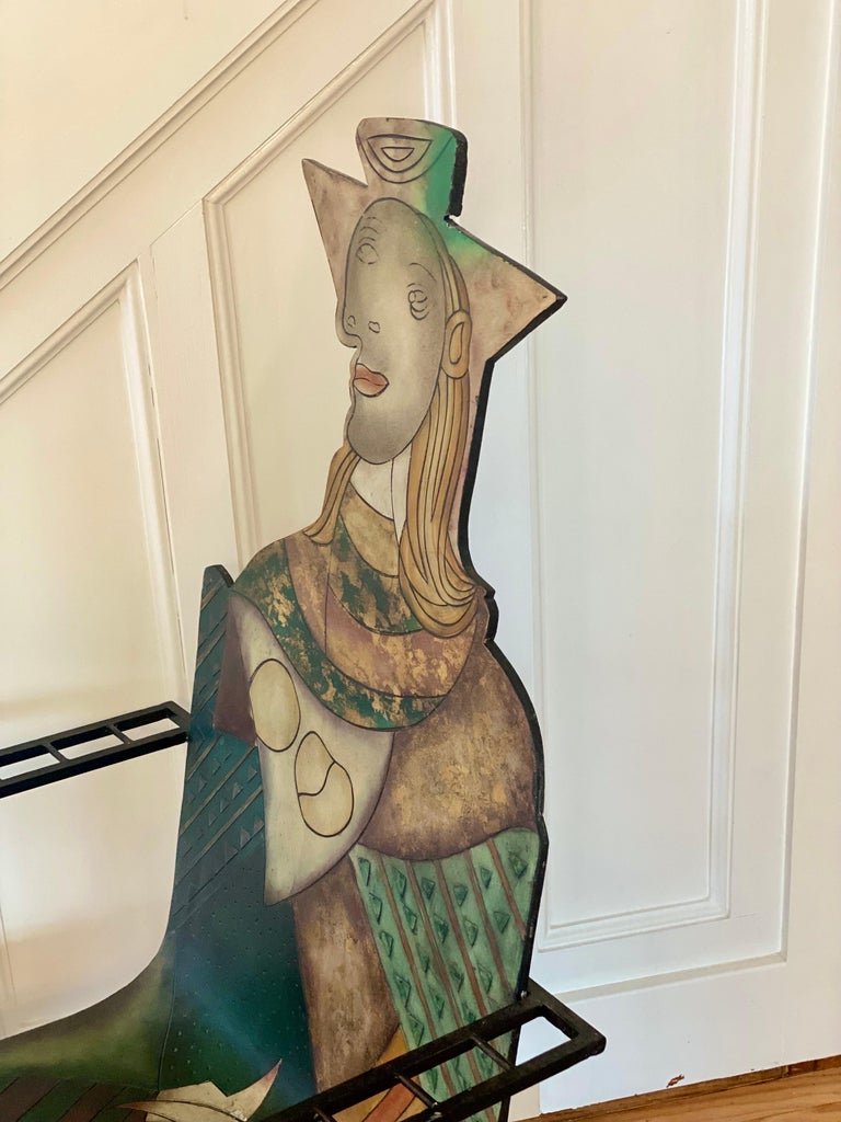 1970s Sculptural Picasso Style Bentwood and Steel Armchairs – a Pair ...