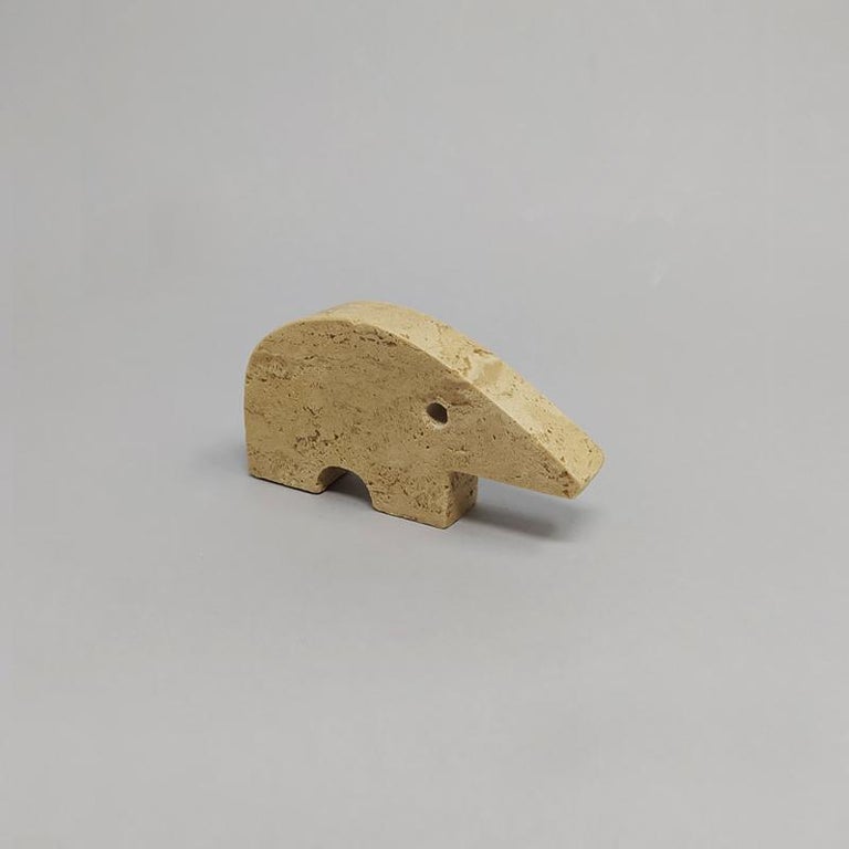 1970s Set of 4 Original Travertine Anteater Sculptures by F.Lli ...