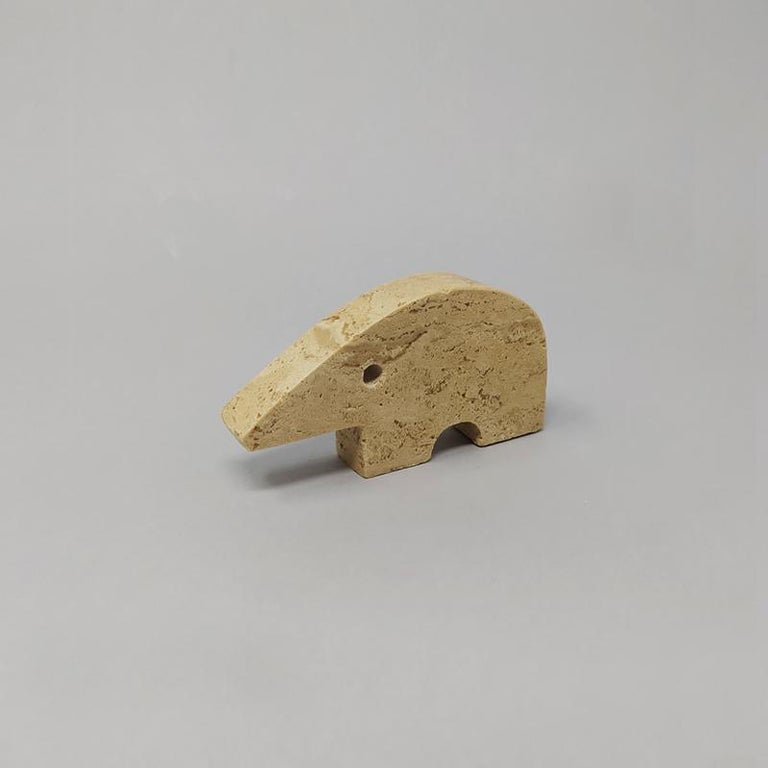 1970s Set of 4 Original Travertine Anteater Sculptures by F.Lli ...