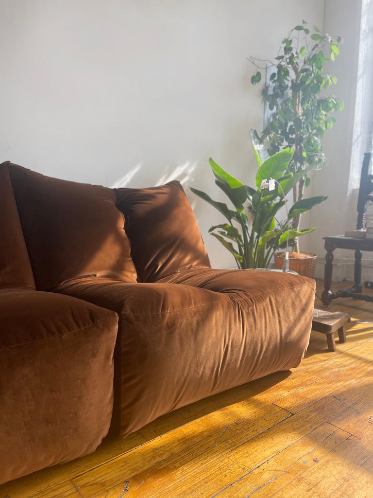 1970s Seven Salotti 'Zozo' Vintage Modular 5 Pieces Sectional Sofa at ...