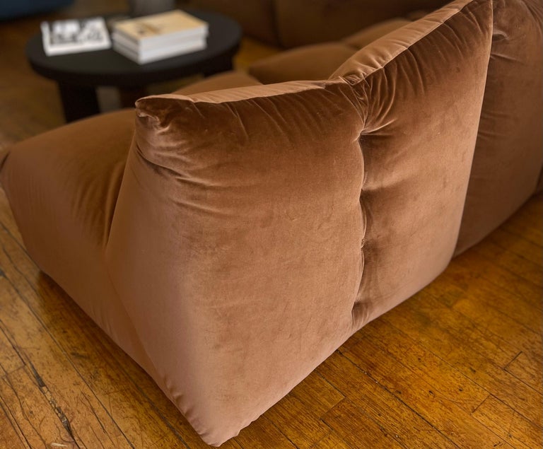 1970s Seven Salotti 'Zozo' Vintage Modular 5 Pieces Sectional Sofa at ...