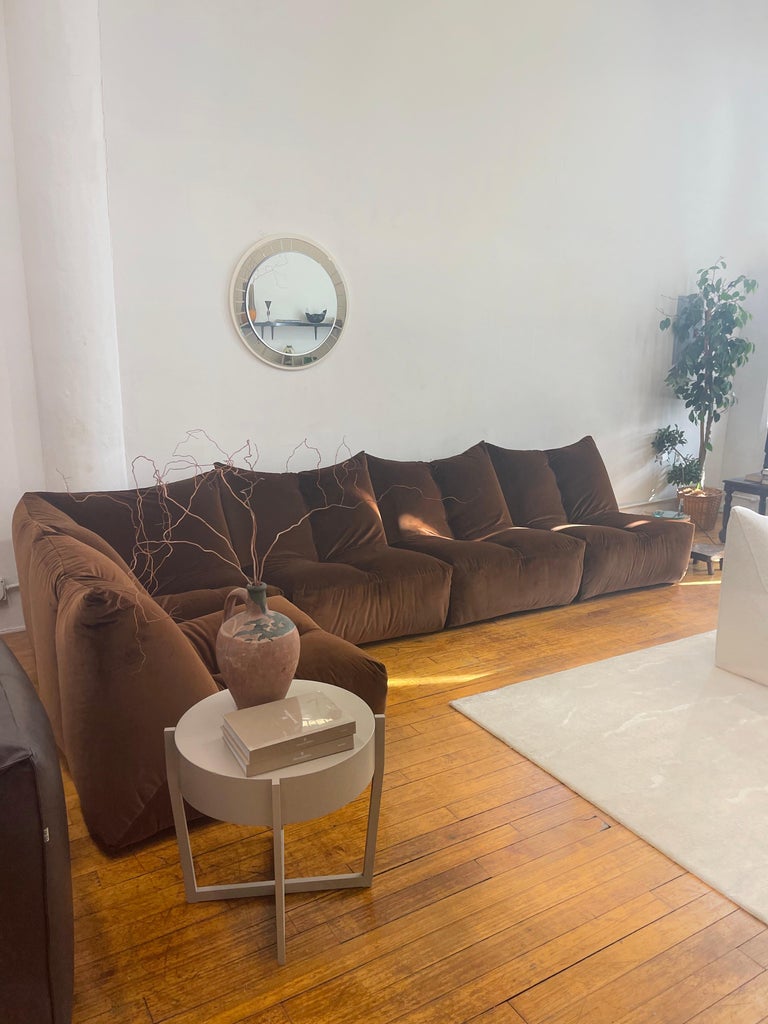 1970s Seven Salotti 'Zozo' Vintage Modular 5 Pieces Sectional Sofa at ...