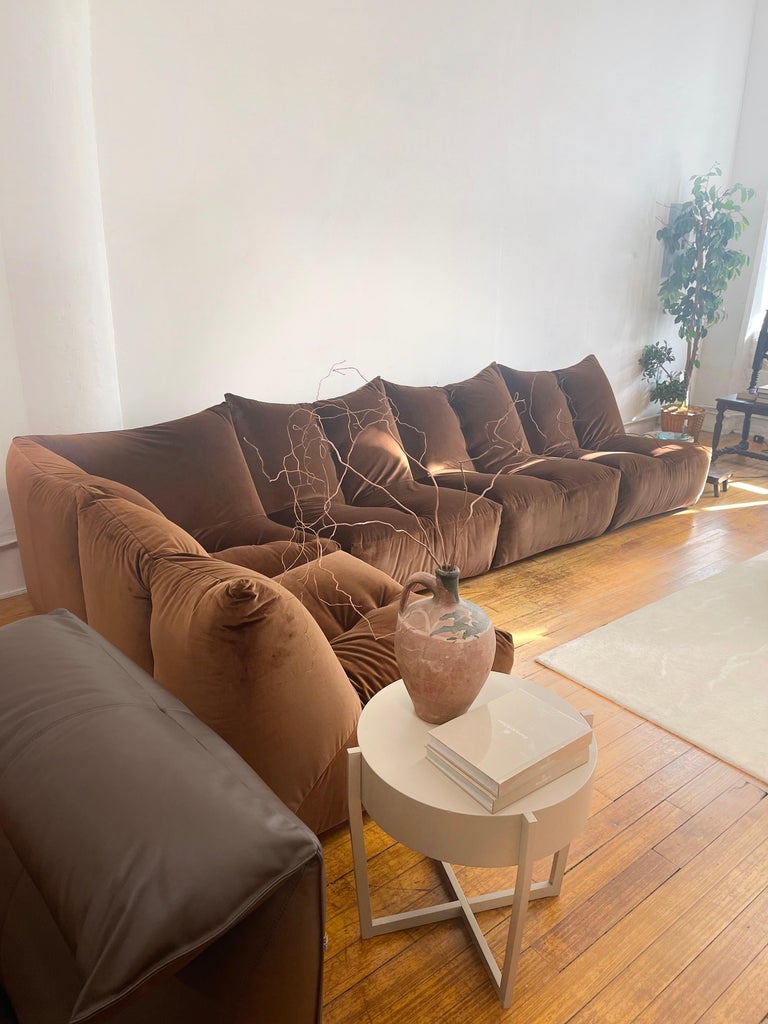 1970s Seven Salotti 'Zozo' Vintage Modular 5 Pieces Sectional Sofa at ...