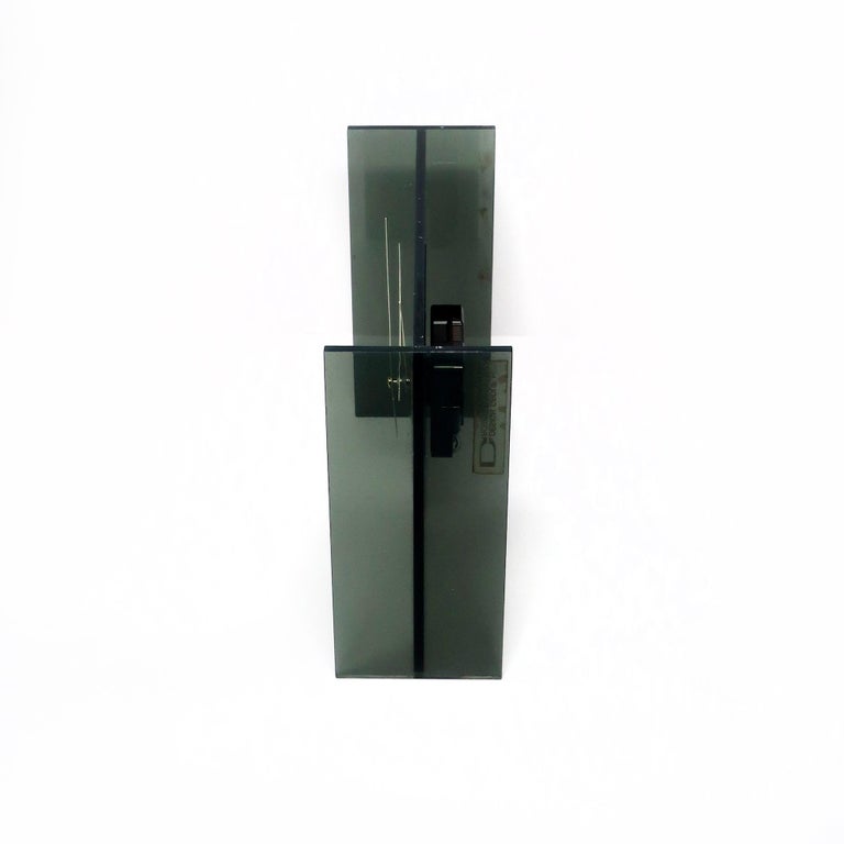 1970s Smoked Lucite Clock by Robert Blosser for Design Group For Sale ...