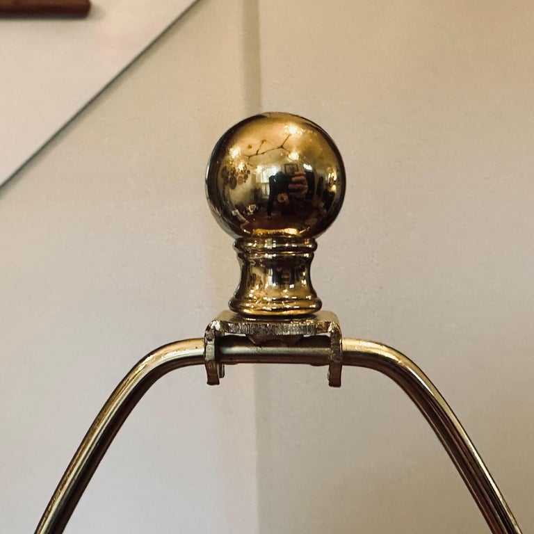 1970s Solid Brass Swoosh Wave 'Pierre Cardin' Table Lamp by Erwin ...
