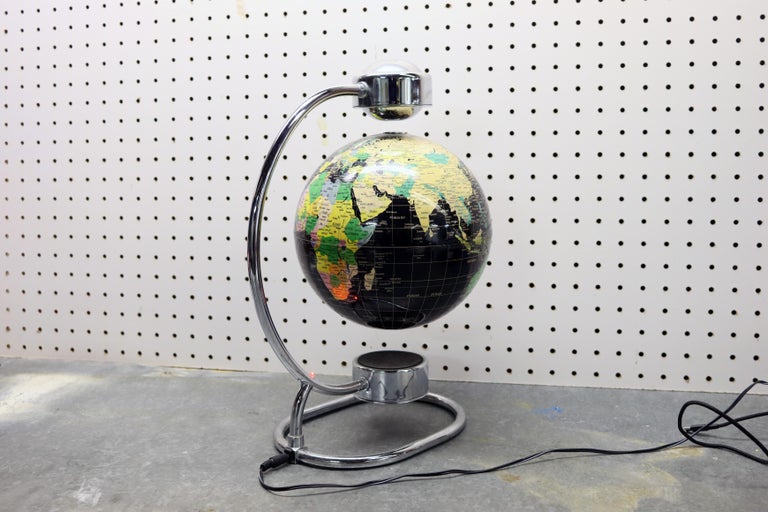 1970s Space Age Magnetic Floating Desktop Globe For Sale at 1stDibs