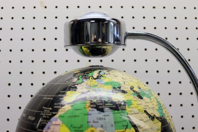 1970s Space Age Magnetic Floating Desktop Globe For Sale at 1stDibs