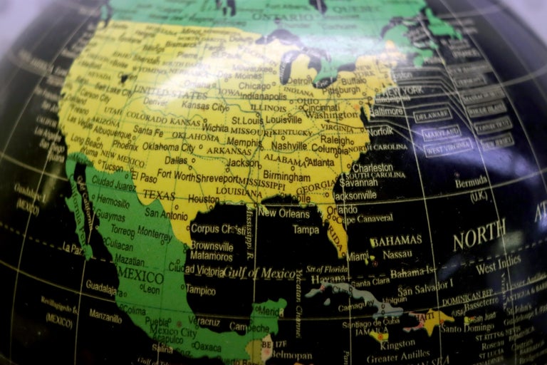 1970s Space Age Magnetic Floating Desktop Globe For Sale at 1stDibs