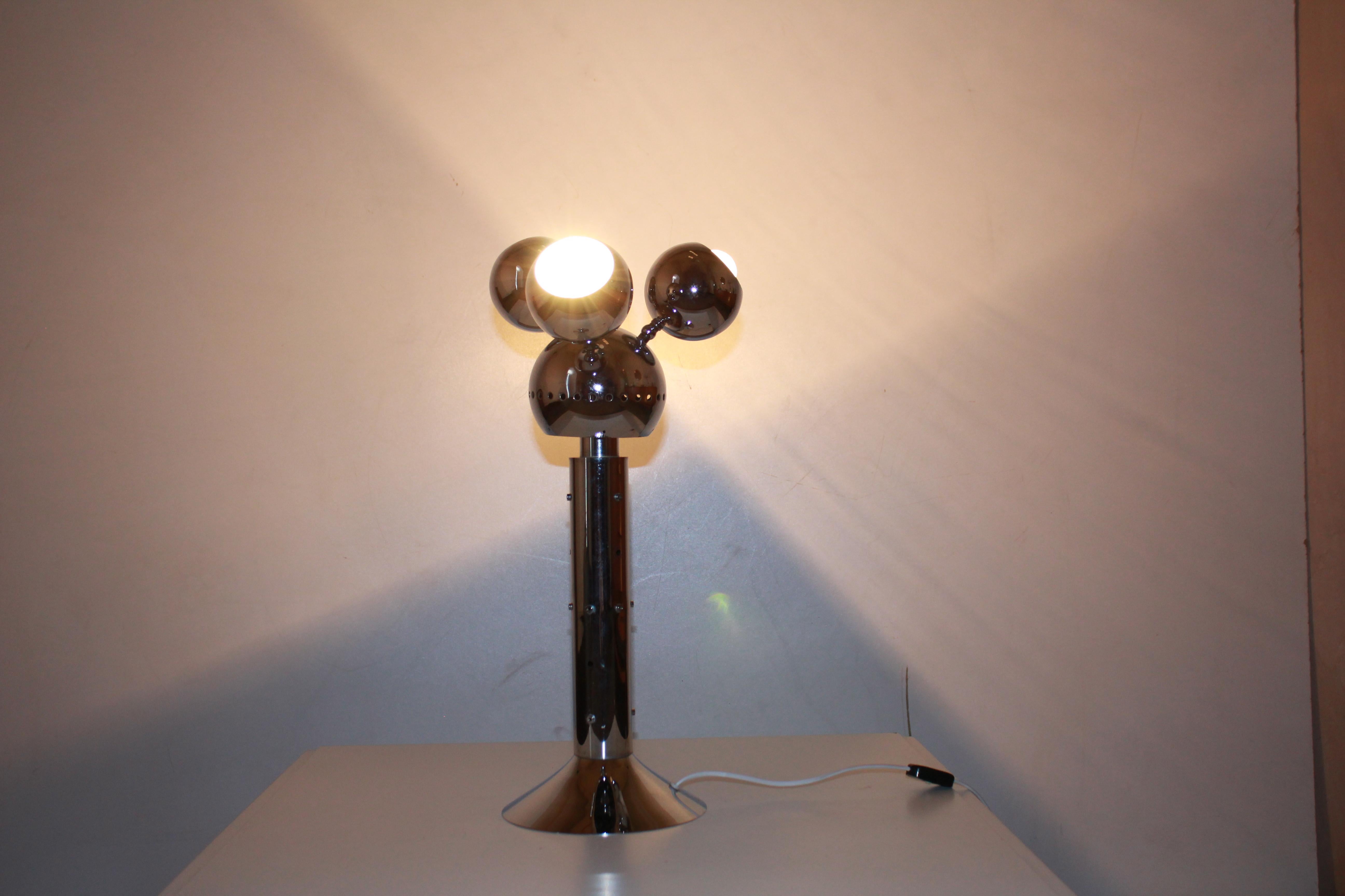 Space Age table lamp, "Torino co" , Italy 1970s For Sale at 1stDibs