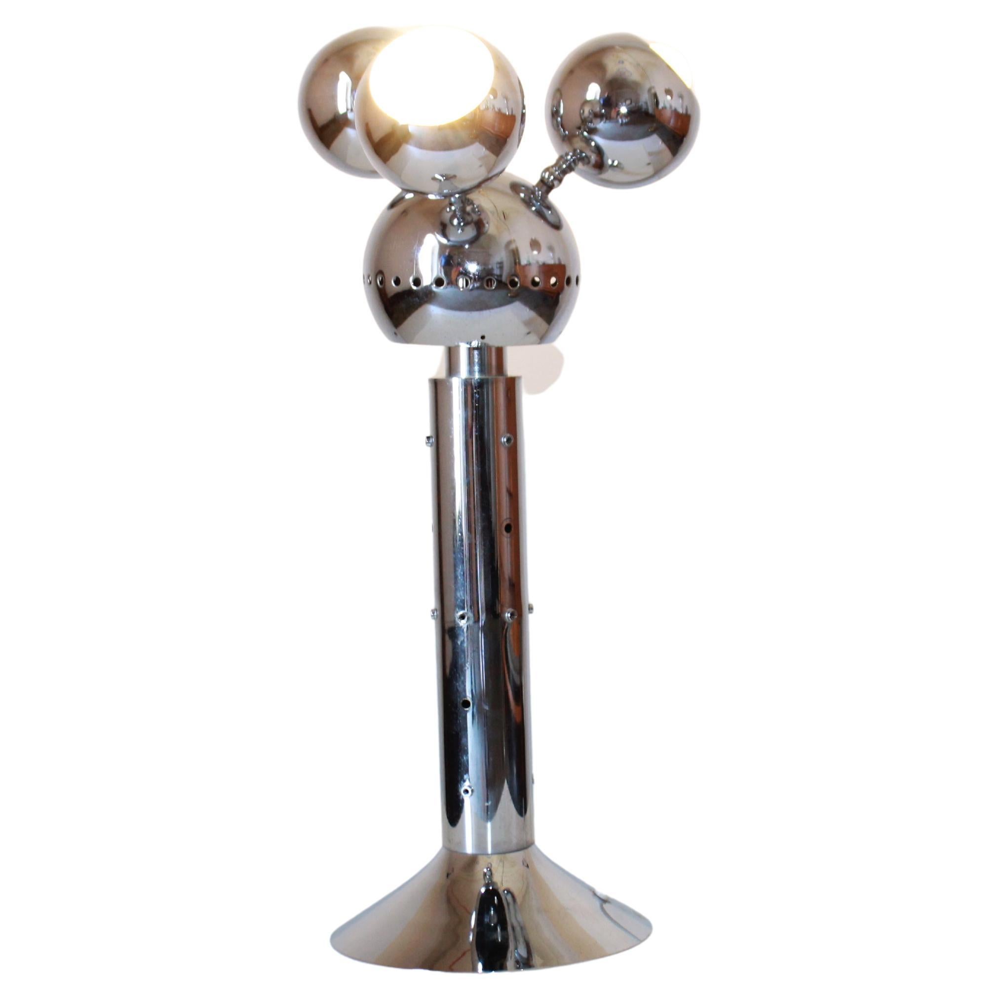 Vintage "Space Age" Onyx and Opaline Glass Table Lamp, 1970s For Sale ...