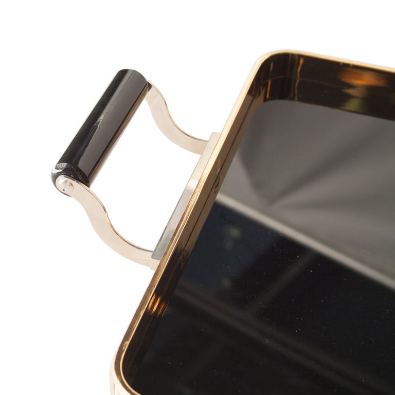 1970s Steel Brass Bakelite Tray, Spain, 1970 at 1stDibs