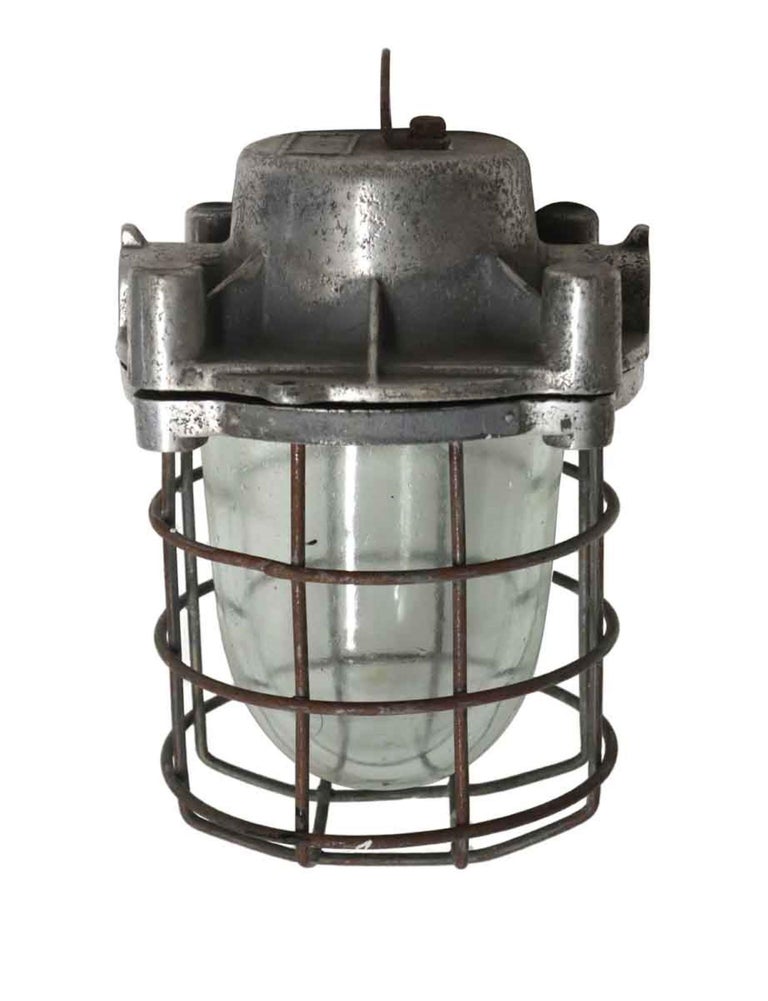 1970s Steel and Glass Nautical Caged Ship Light with Wrench For Sale at ...