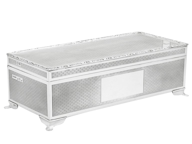 Harman Brothers 1970's Sterling Silver Cigarette Jewelry Box For Sale ...