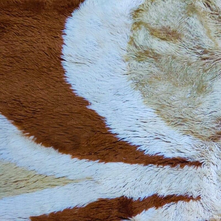 1970s Stunning Geometric Space Age Rug in Wool, Made in Italy For Sale ...