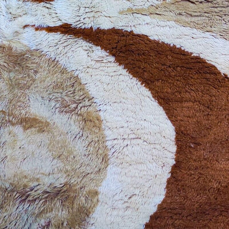 1970s Stunning Geometric Space Age Rug in Wool, Made in Italy For Sale ...