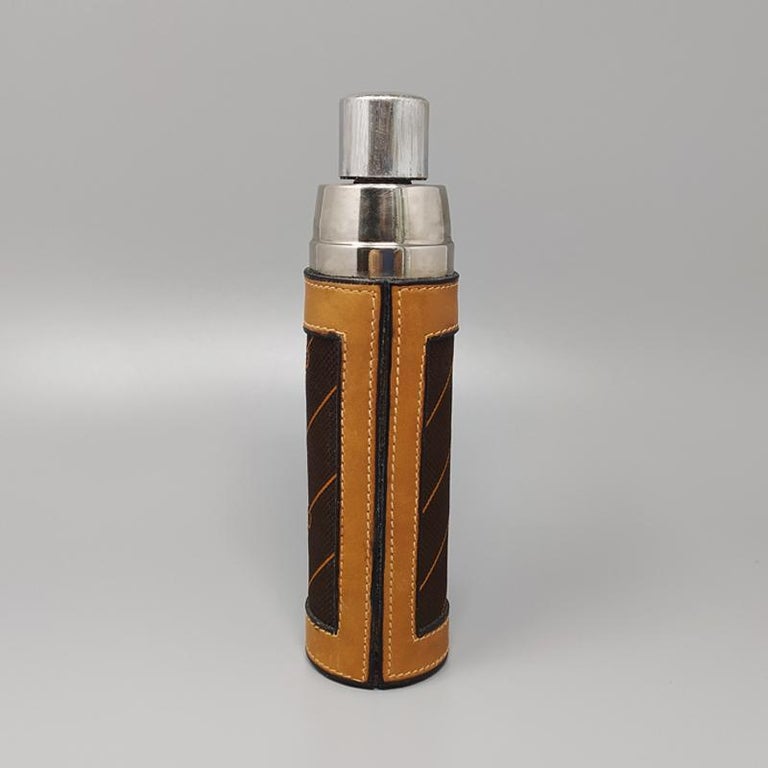 1970s Stunning Gucci Brown Monogram Canvas Thermos Vacuum Flask, Made i ...