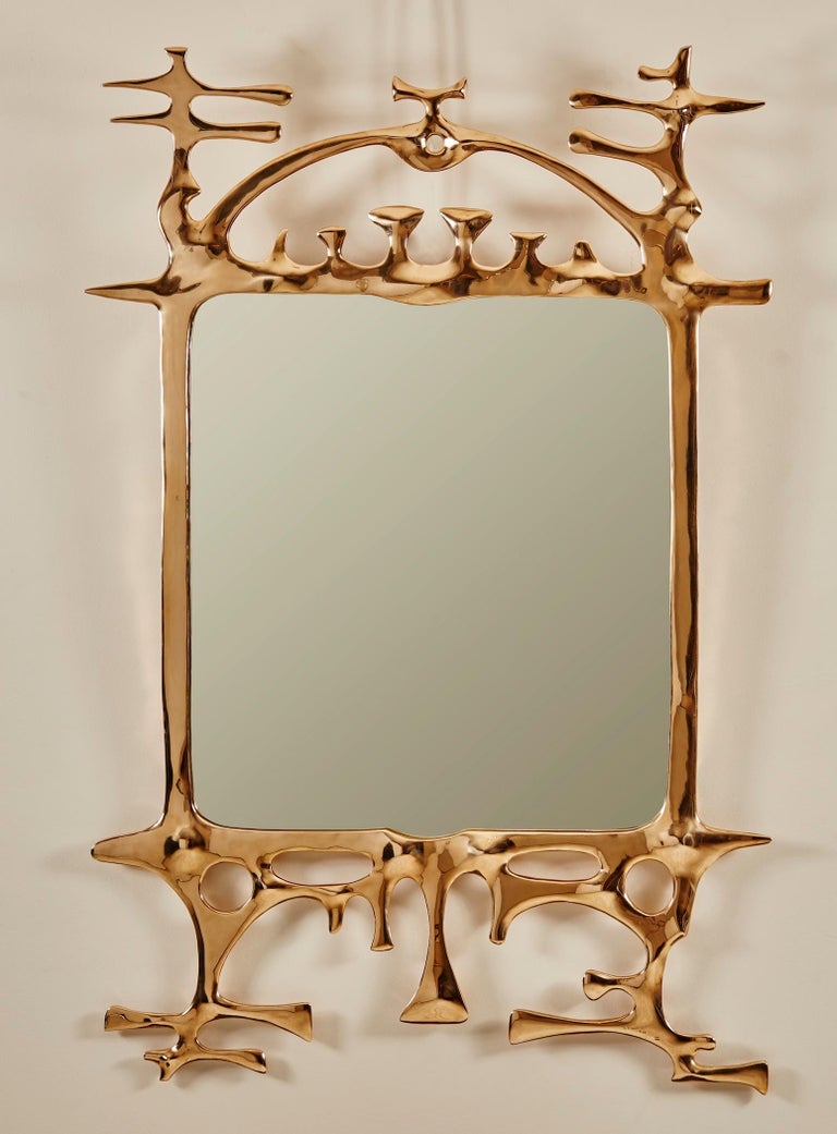 1970s Surrealist Mirror by Victor Roman For Sale at 1stDibs