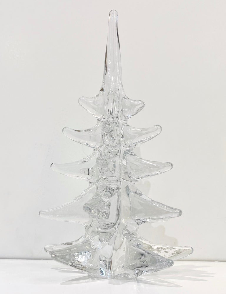 1970s Sweden Vintage FM Ronneby Tall Crystal Glass Tree Modernist ...