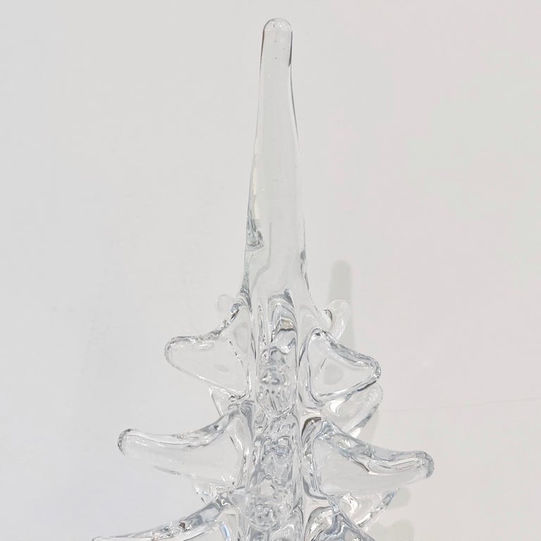 1970s Sweden Vintage FM Ronneby Tall Crystal Glass Tree Modernist ...