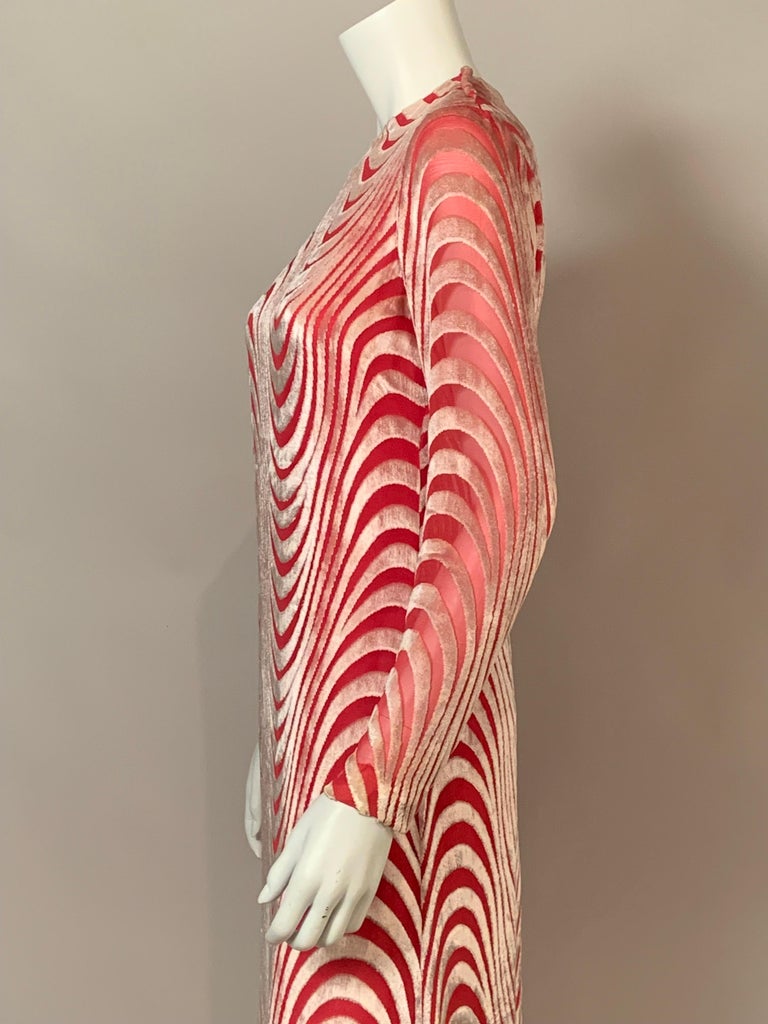 1970's Tan Giudicelli for Giorgio Beverly Hills Rose Devore Velvet ...