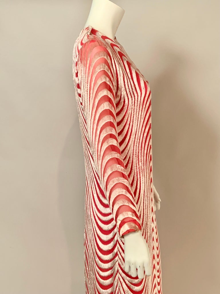 1970's Tan Giudicelli for Giorgio Beverly Hills Rose Devore Velvet ...