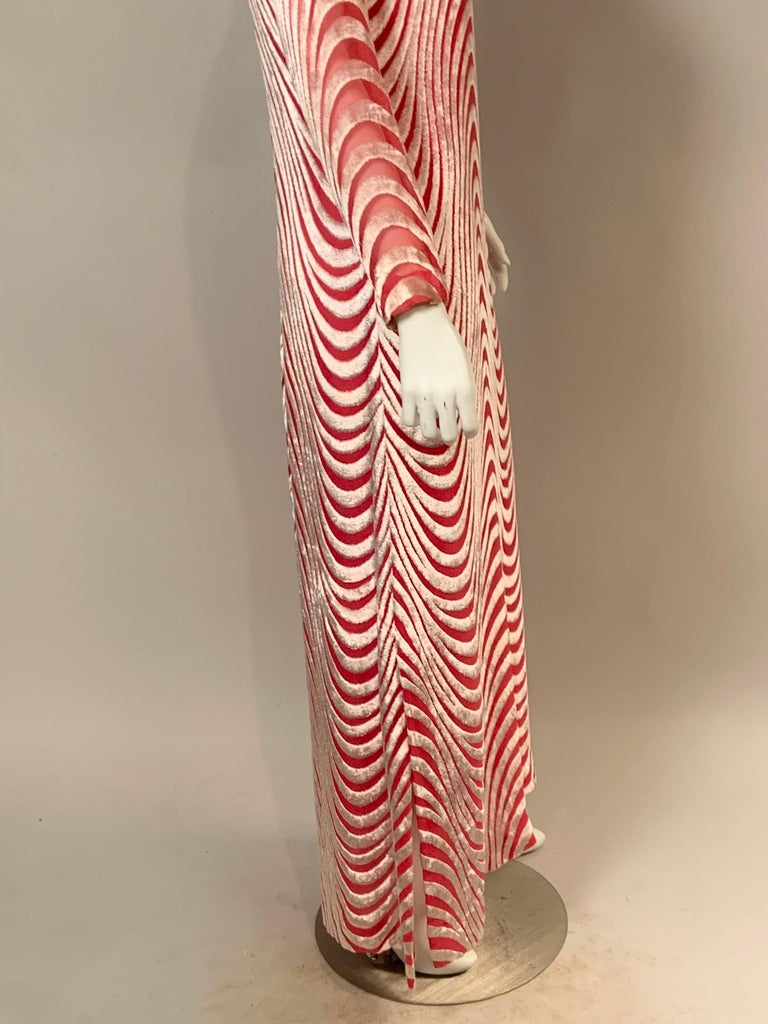 1970's Tan Giudicelli for Giorgio Beverly Hills Rose Devore Velvet ...