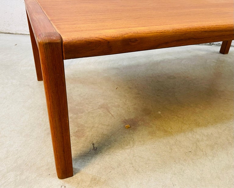 1970s Teak Rectangular Coffee Table For Sale at 1stDibs