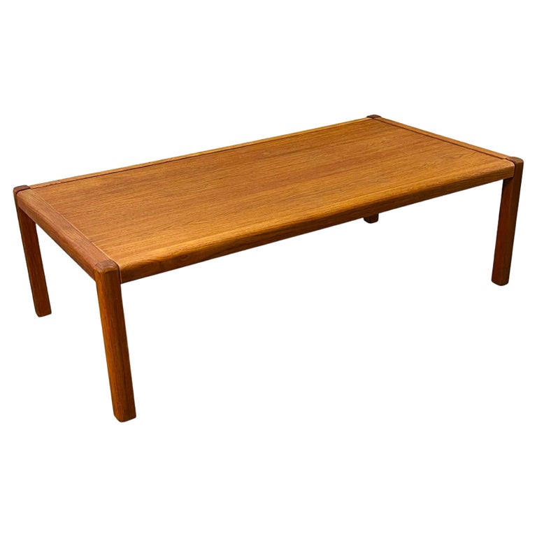 1970s Teak Rectangular Coffee Table For Sale at 1stDibs
