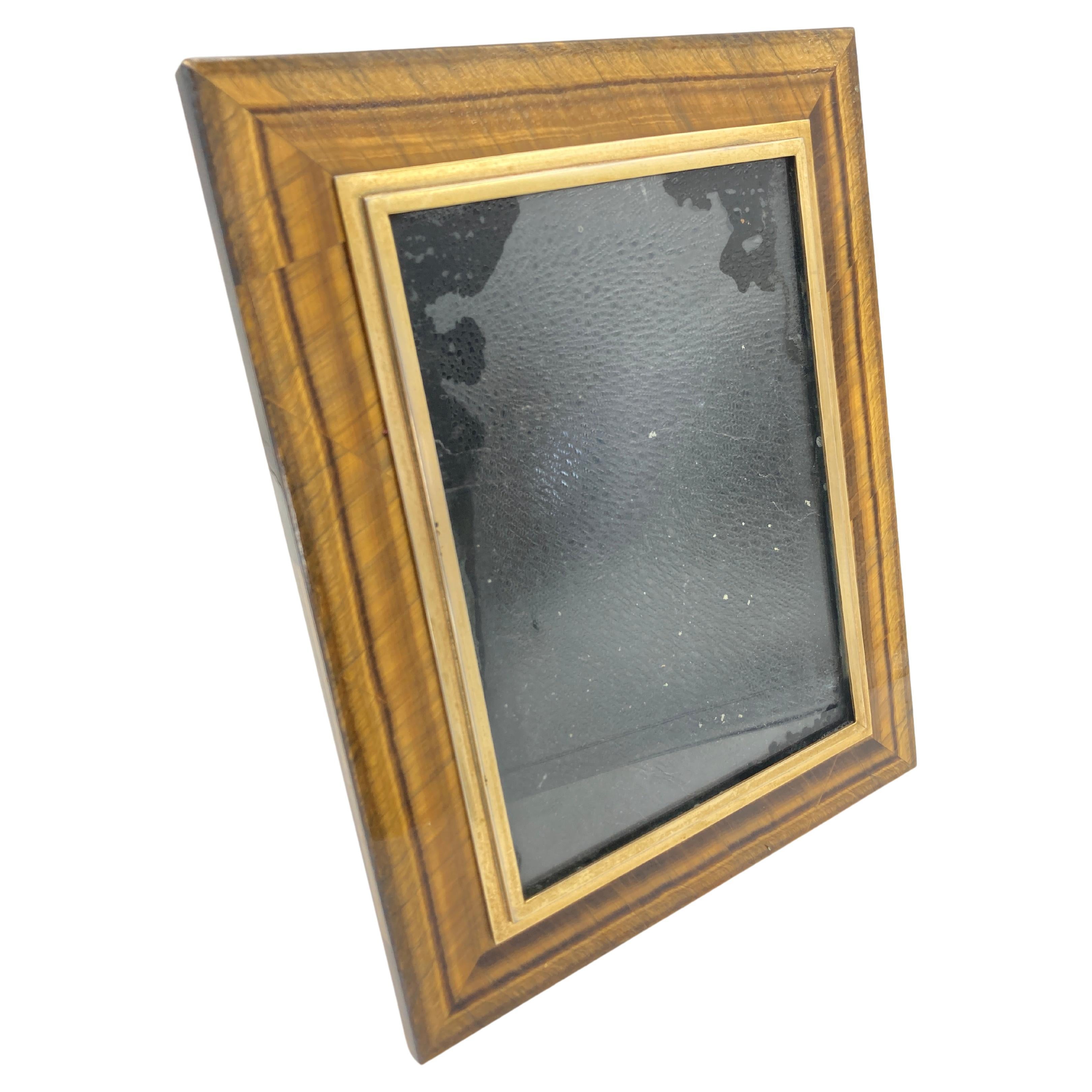 Malachite Stone and Silver Frame, circa 1970 For Sale at 1stDibs