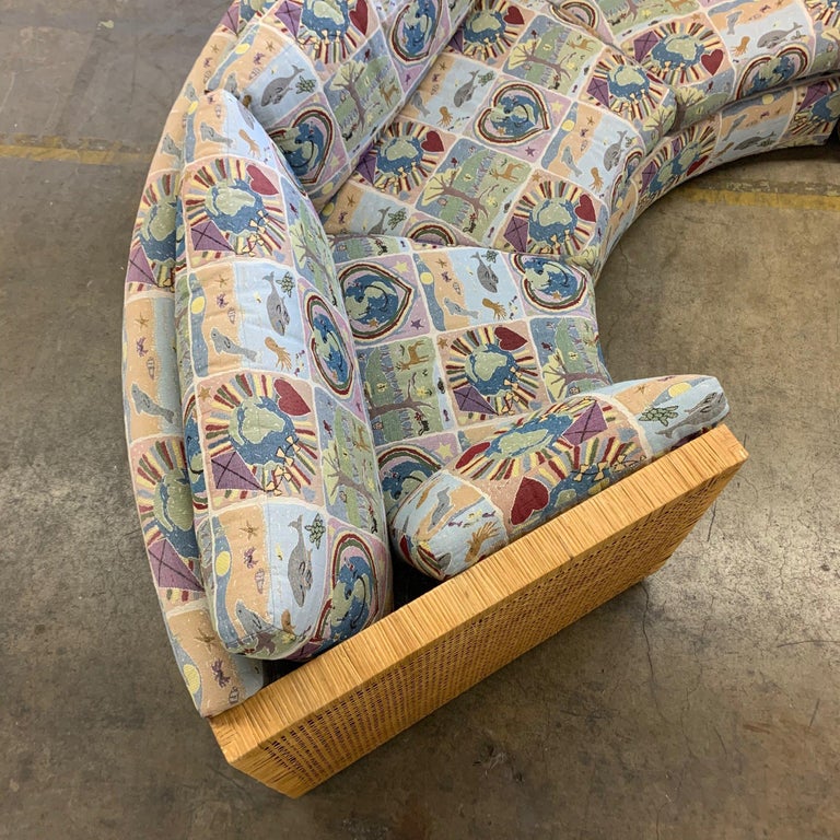 1970s Two-Piece Semi-Circle Sofa For Sale at 1stDibs